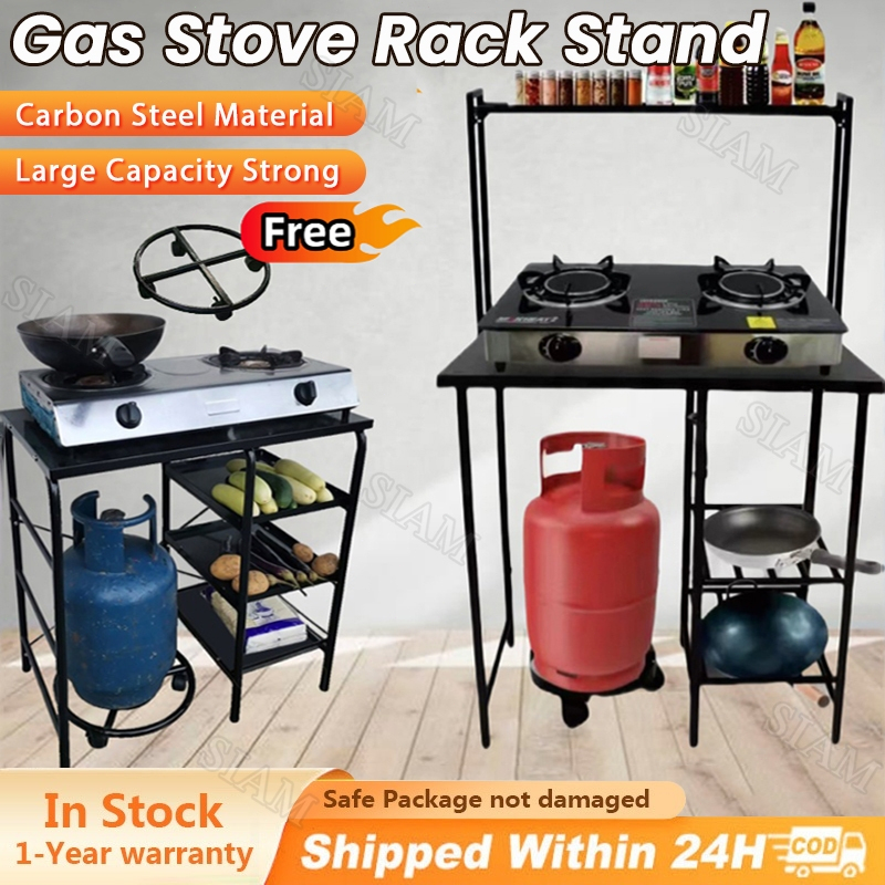 Gas Stove Stand Rack Kitchen Heavy Duty Organizer Gas Rack Stove Stand ...
