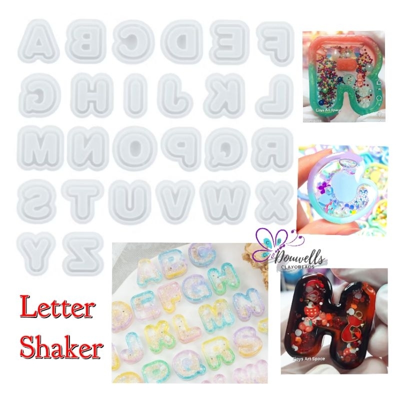 Alphabet Shaker Resin Molds Set Letter Shaker Molder for Resin | Shopee ...