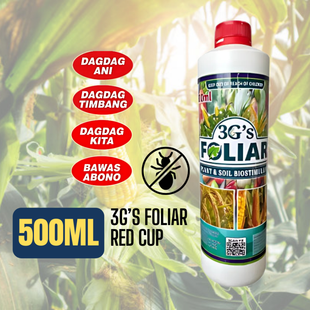 3Gs Red Japan Super Foliar Gold Plant Vegetable Rice Red Cap Cup 500ml ...