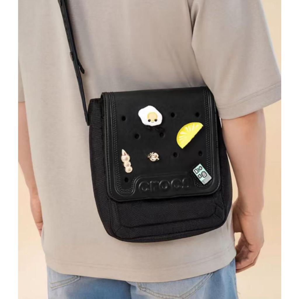 Crocs classic messenger bag outdoor shoulder bag, free jibbitz, eco ...