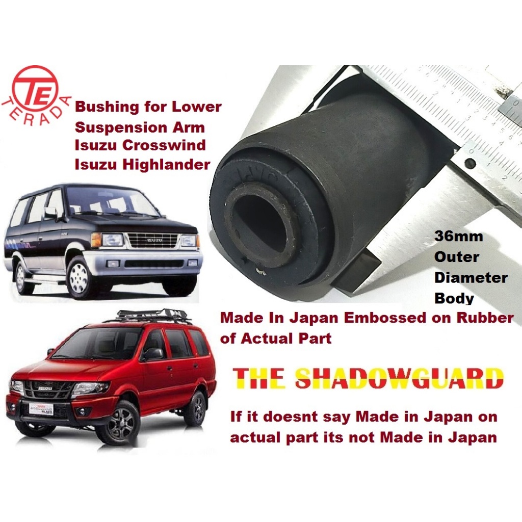 Bushing for Lower Suspension Arm Isuzu Crosswind Highlander Terada Made ...