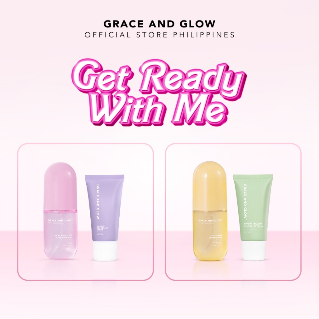 Grace and Glow GRWM 2in1 Bundle Deodorant Serum + Hair Vitamin Mist ...