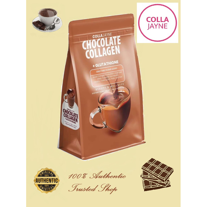 NEW PACKAGING COLLAJAYNE CHOCOLATE COLLAGEN x 10 SACHETS | Shopee ...