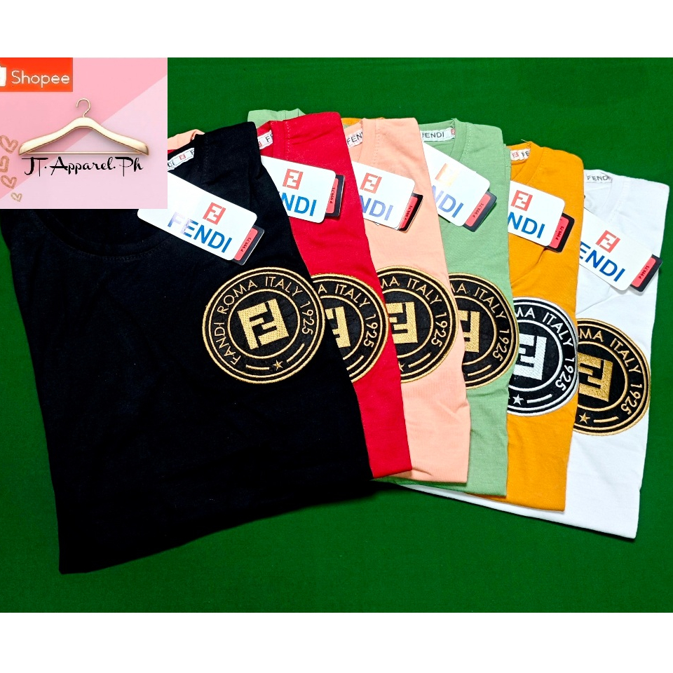 F,F,F,D- MENS EMBROIDERED OVERRUN T-SHIRT M-FEN-06 | Shopee Philippines