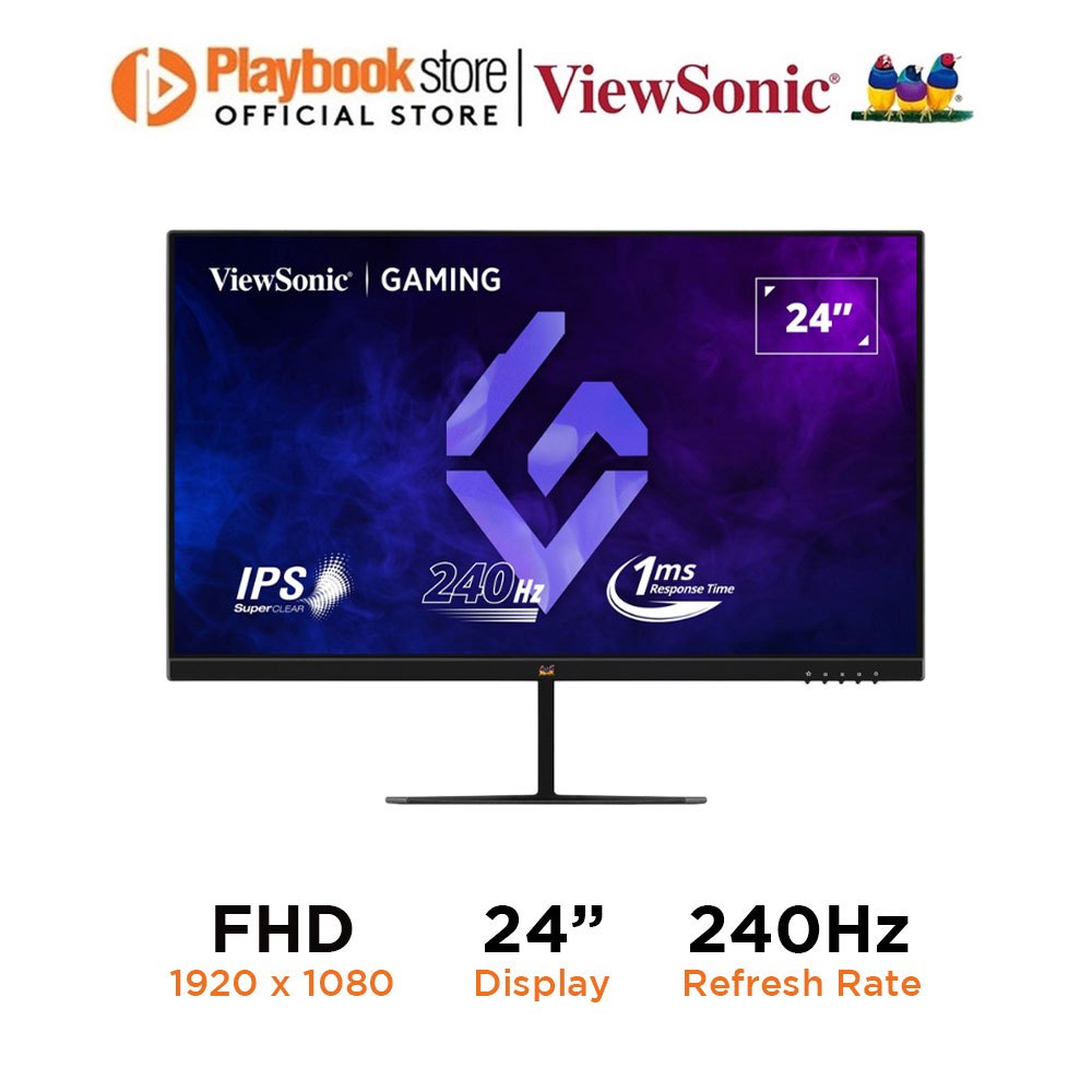 ViewSonic VX2479A-HD-PRO 24" Full HD 1920 x 1080 240Hz IPS Technology ...