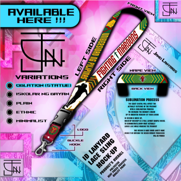 UP Variant | University of the Philippines | ID Lace Lanyards with ...
