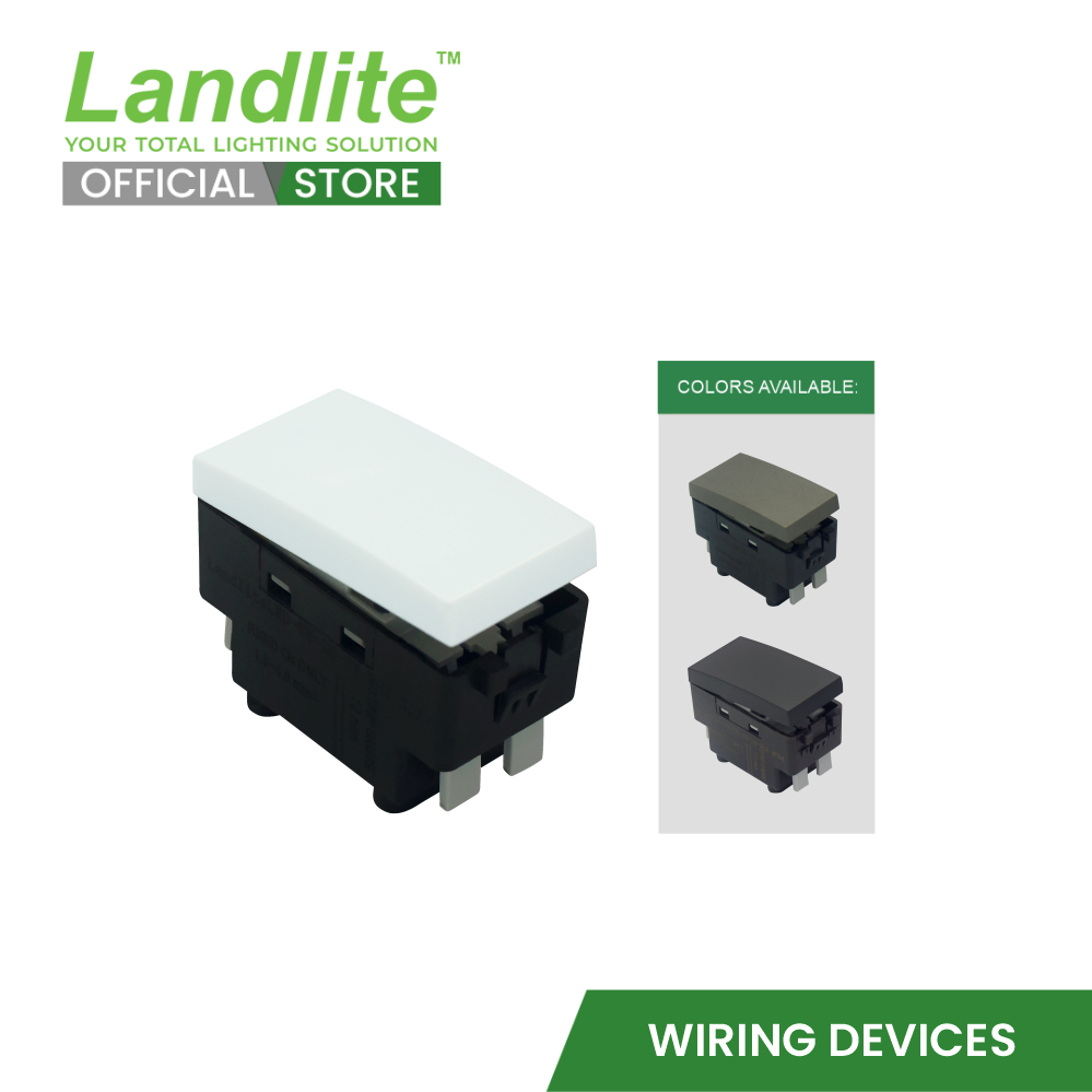 Landlite Wiring Devices (LWD-SW-1G-3W WHT/GRY/BLK) | Shopee Philippines