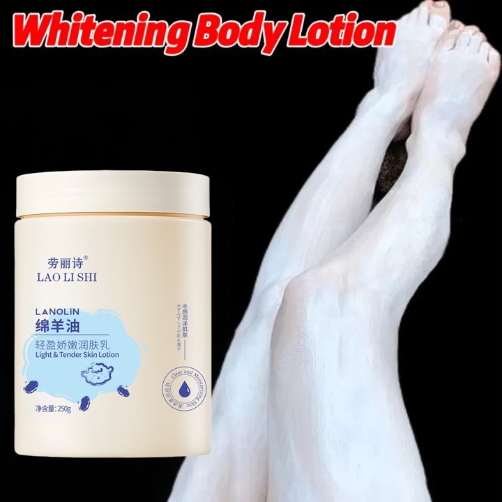 250g Goat Milk Whitening Body Lotion Remove Melanin Permanent Whitening Smooth Improve Dark Skin ...