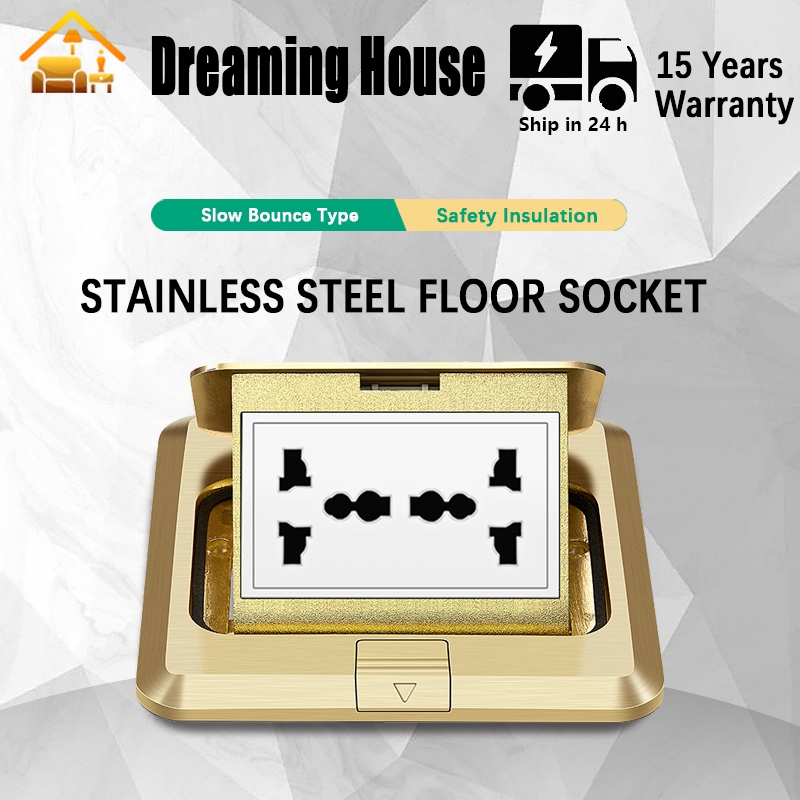 Universal 250V Floor Ground Outlet Power Sockets 6 Prong Receptacle for Kitchen | Shopee Philippines