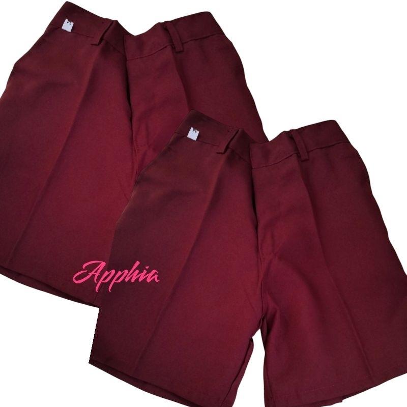 Maroon Short School uniform for Kids (Katrina fabric) | Shopee Philippines