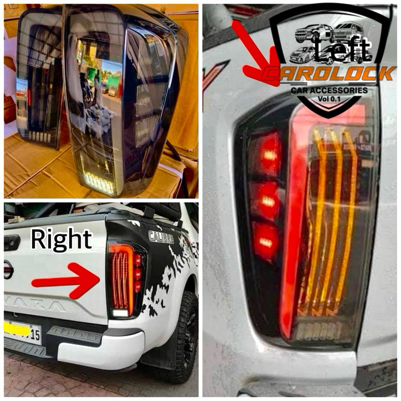 Nissan Navara 2016 - 2025 LED Tail Light Upgrade Smoke with Side Light ...