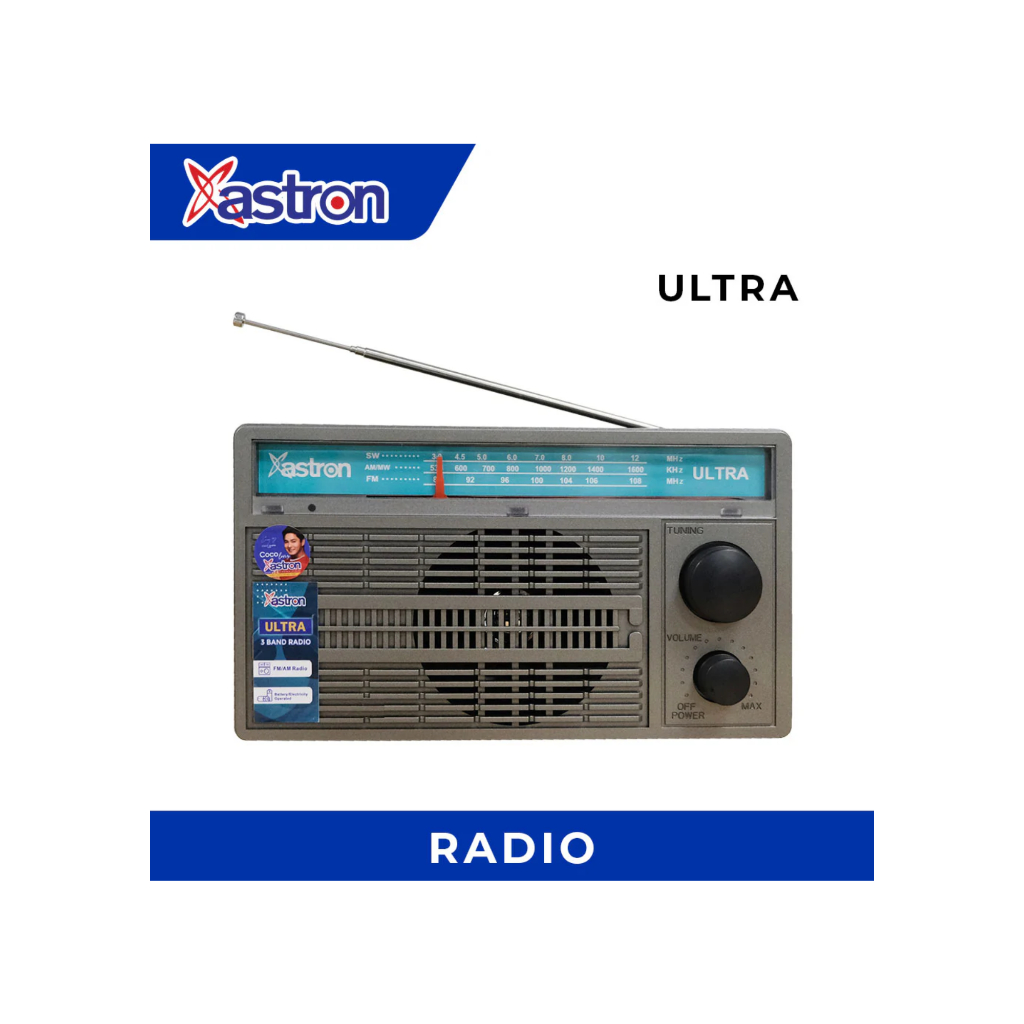 ASTRON ULTRA 3 Band Radio AM/FM Radio Battery/Electricity Operated ...