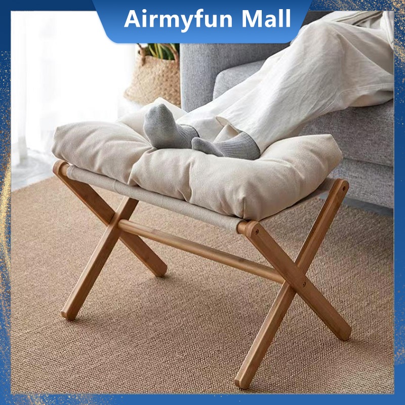 Removable Washing Footstool Low Stool Footstool Small Chair Foldable ...