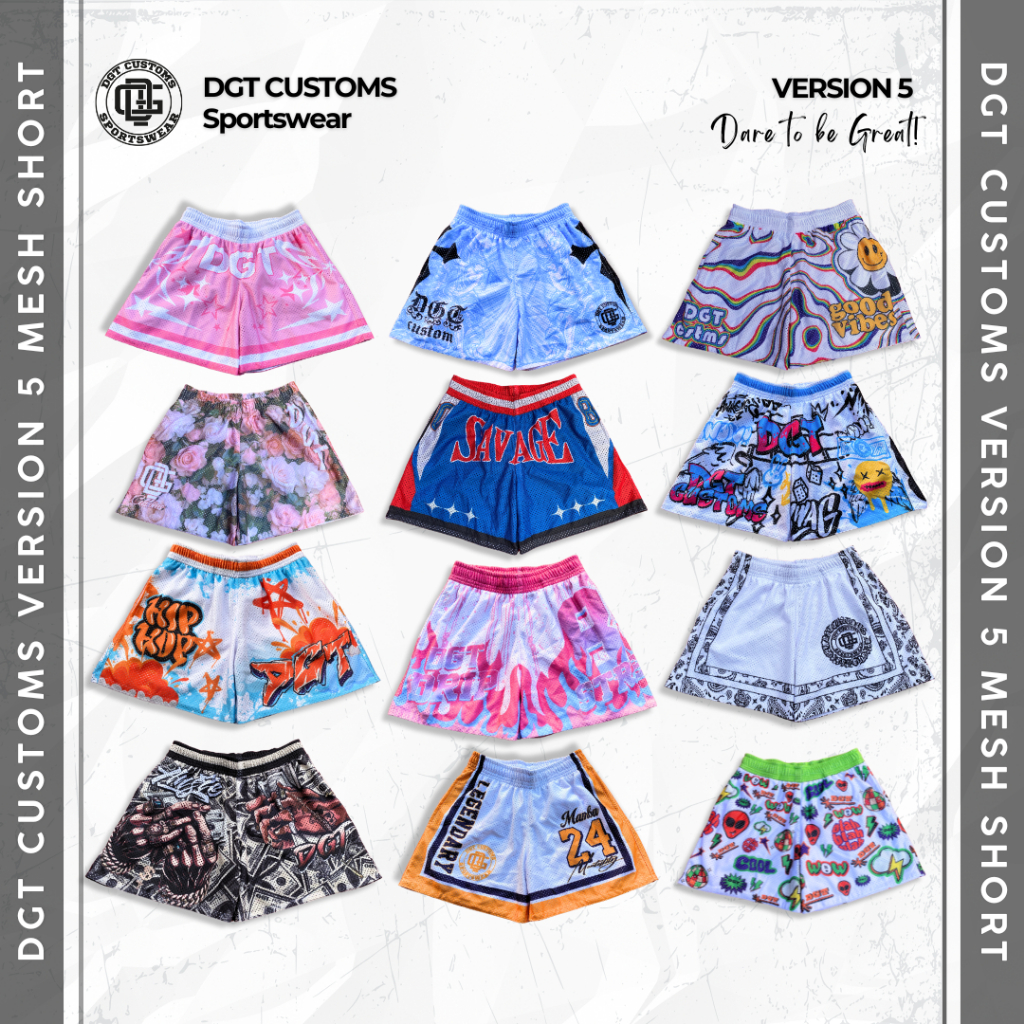 DGT Unisex Mesh Short Version 5 Highwaist Above The knee Full ...