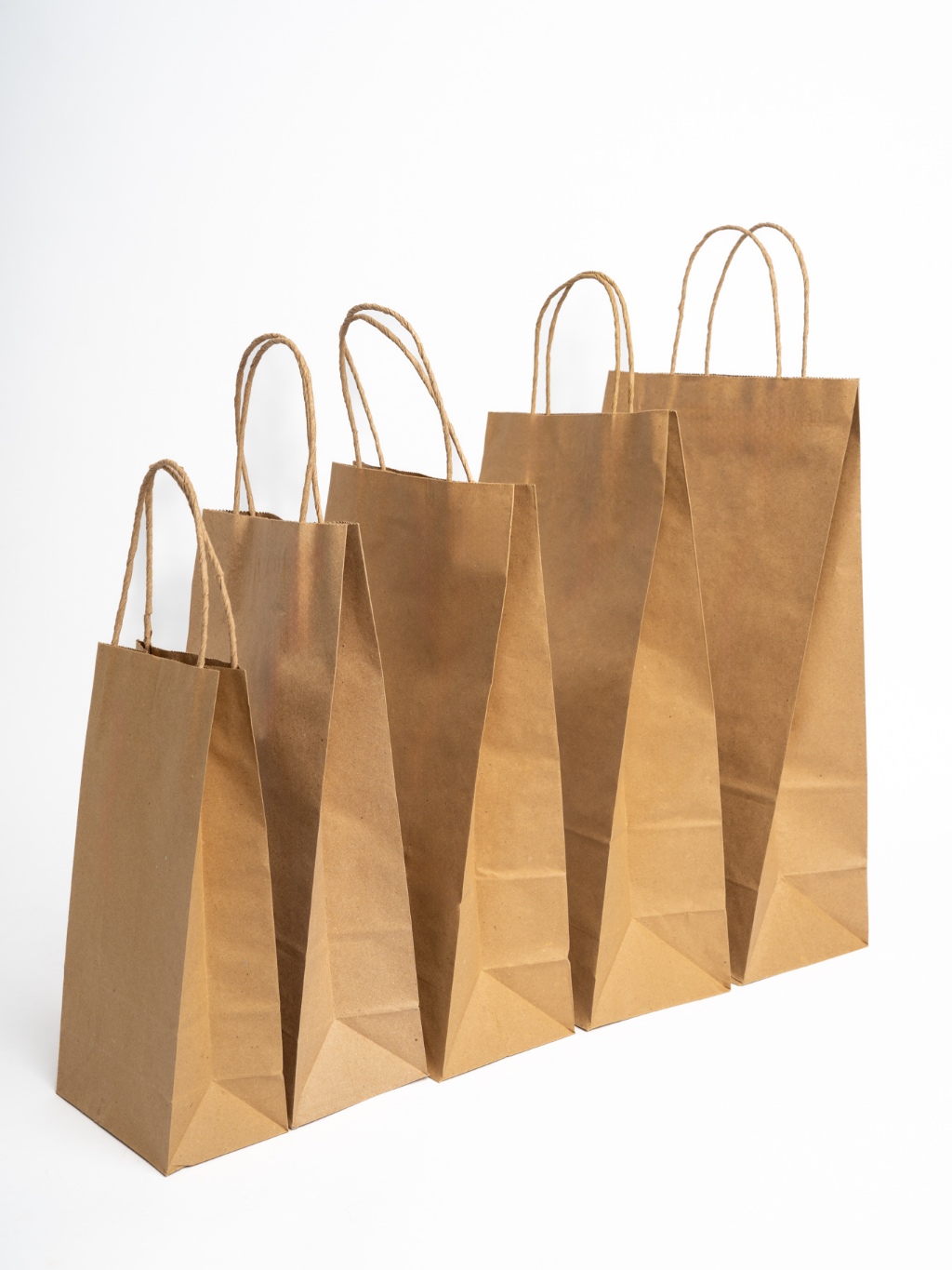 Brown & White Paper Bag with Handle / Supot / Take out Paper Bag 50pcs ...