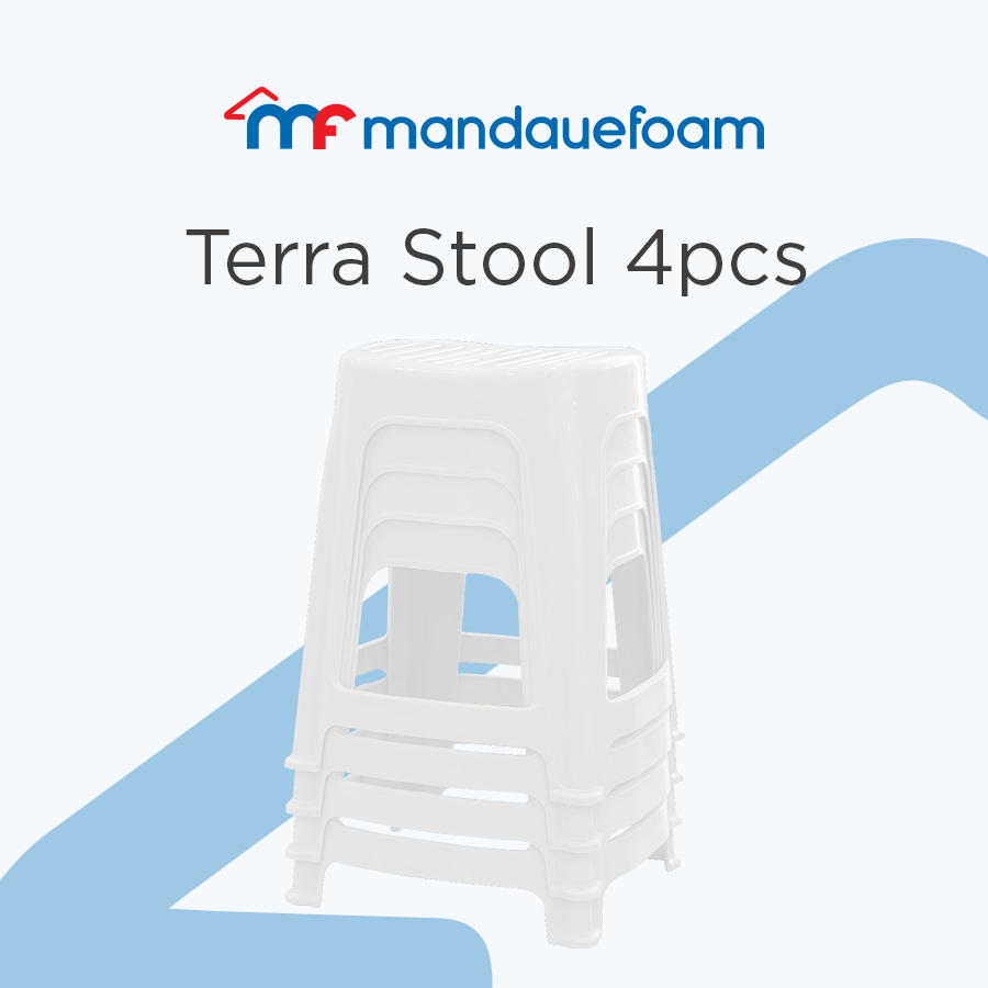 Mandaue Foam Terra Stool Plastic Chair set of 4pcs | Shopee Philippines