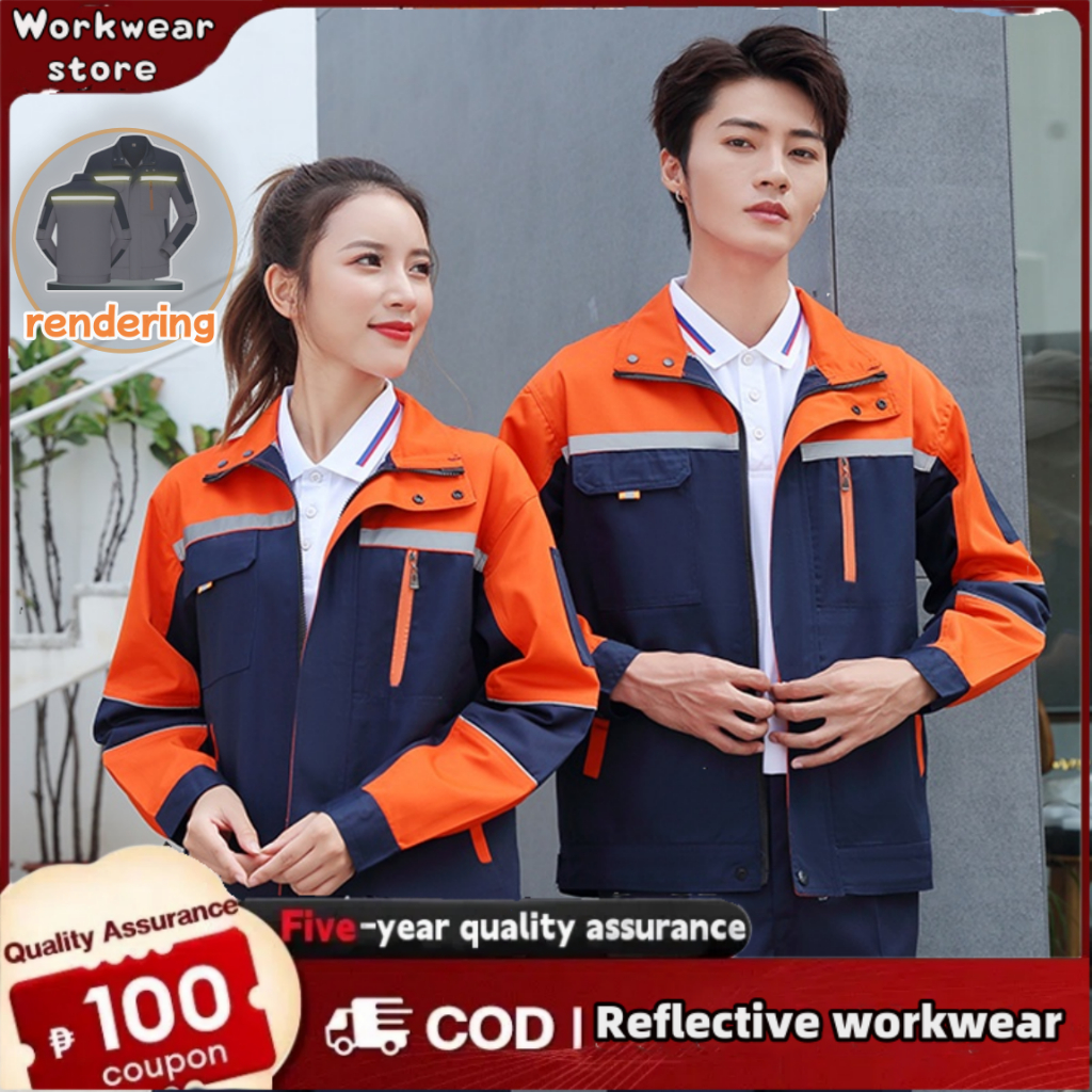 【Unisex】 PPE Safety Work Jacket for Men Women tectionclothing Labor ...