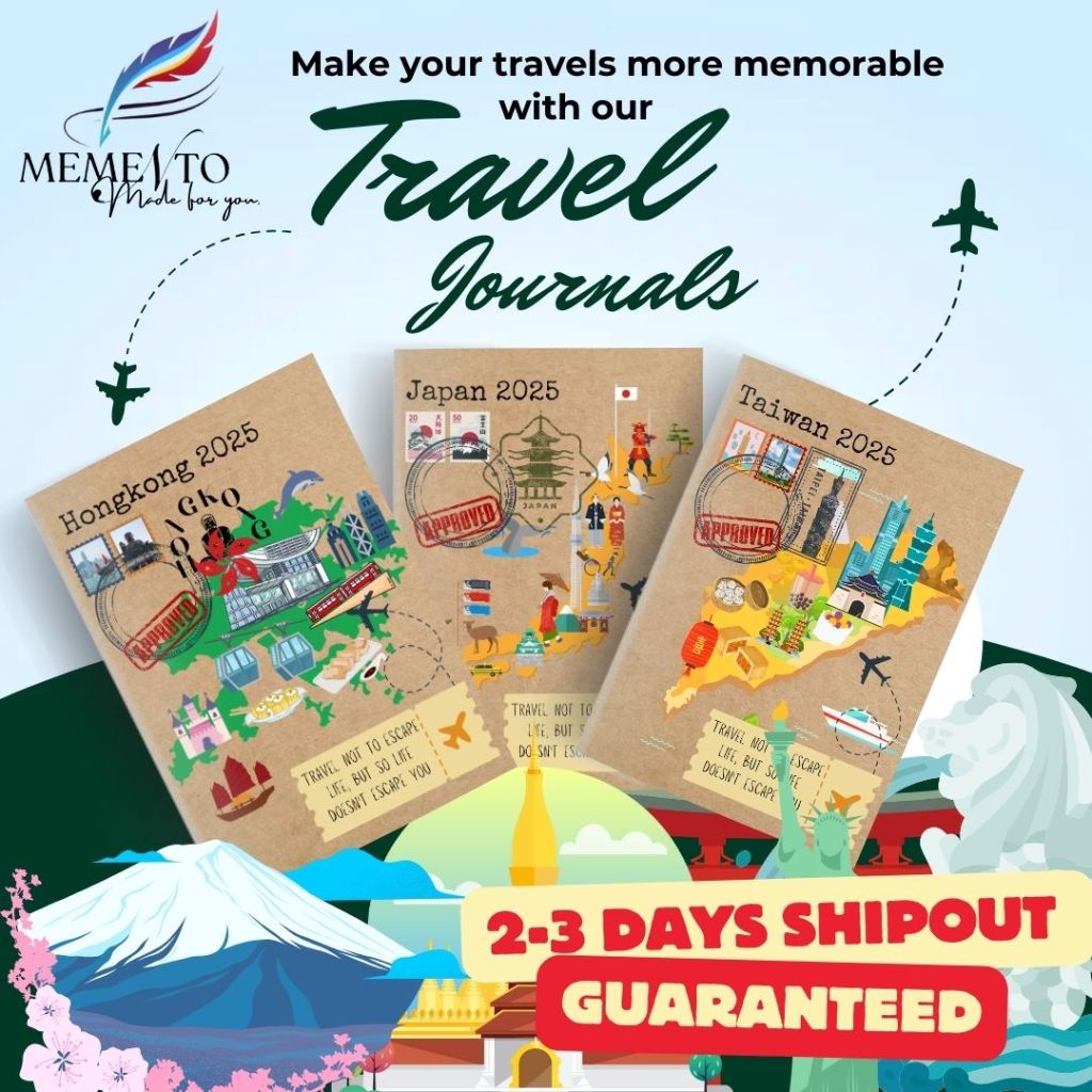 Personalized Travel Journal Stamp Notebook for Japan Hongkong Taiwan ...