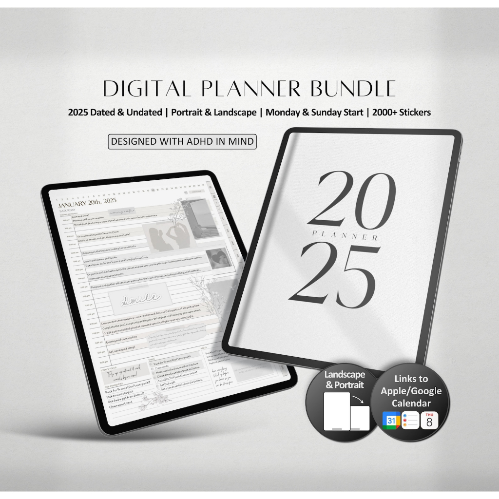 2025 Digital Planner | 2025 Digital Planner BUNDLE | Digital Planner ...