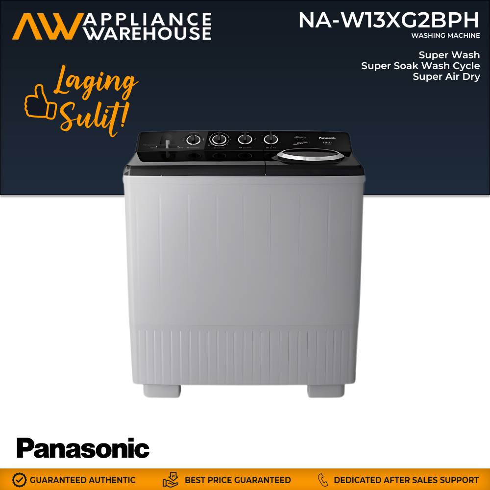 Panasonic NA-W13XG2BPH 13Kg Twin Tub Washing Machine (NCR Delivery only ...