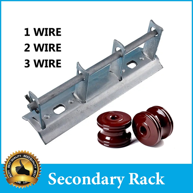 Secondary Rack 1 Wire 2 Wire 3 Wire With Porcelain Spool Insulator 1 ...