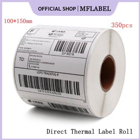 MFLABEL Shopee Waybill Thermal Sticker Roll A6 350pcs Express Carrier ...