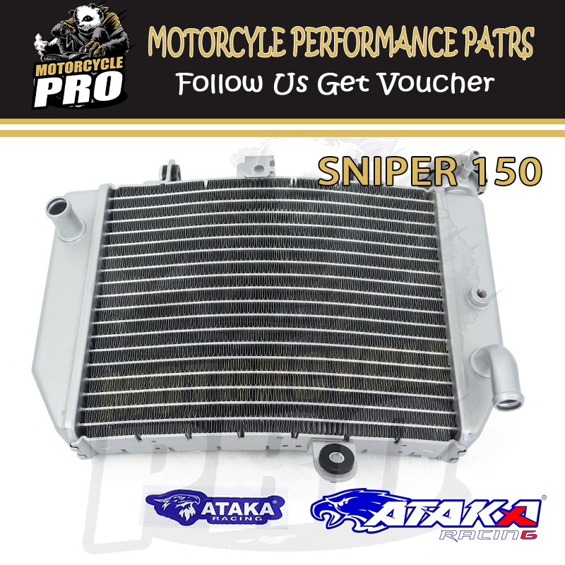 ATAKA Motorcycle Radiator For Yamaha Sniper 150 Big Curve | Shopee ...