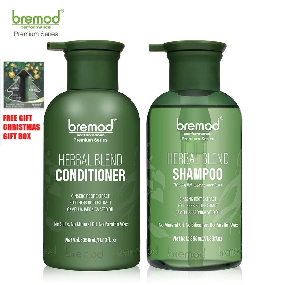 Bremod Premium Hair Herbal Shampoo Conditioner Gentle Cleanse Anti ...