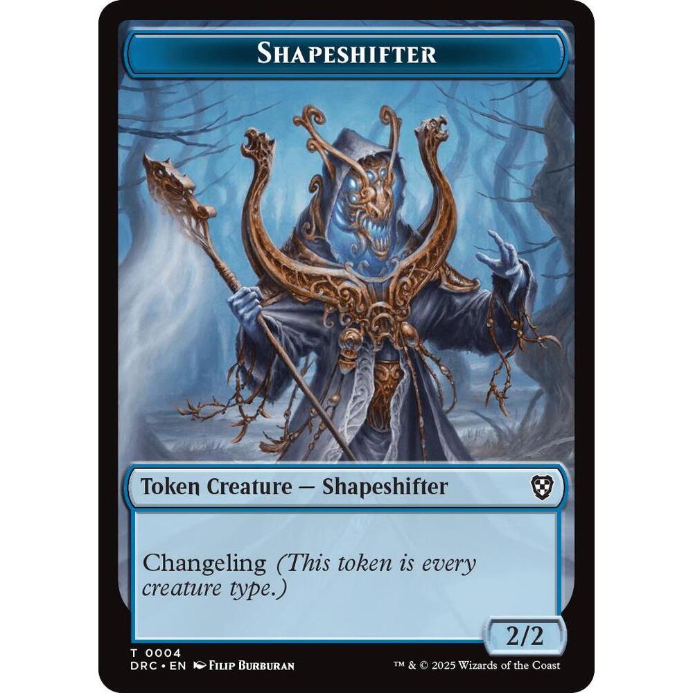 Shapeshifter // Zombie (0003) Double-Sided Token (Foil) - Commander ...