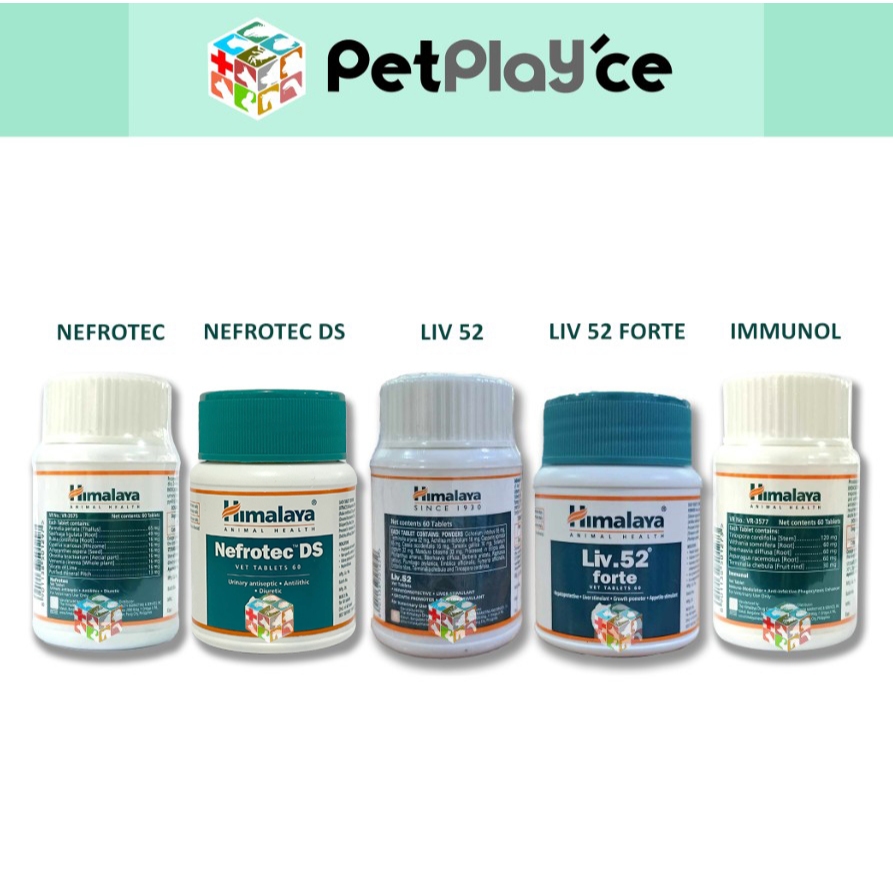 Himalaya Nefrotec DS Immunol Liv 52 Forte 60pcs Tablets Meds Mos ...