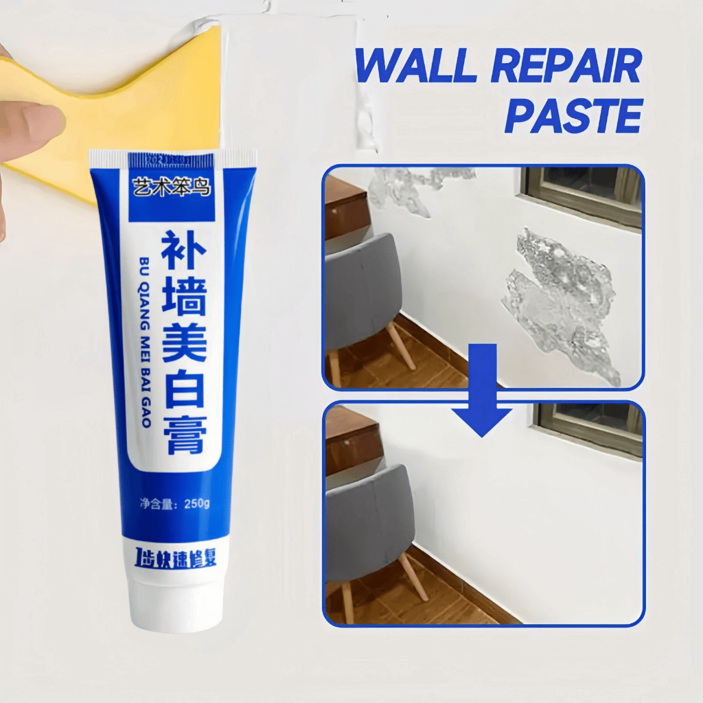 250g Wall Repair Paste with Scraper Set-Quick&Easy Wall Filler Putty ...