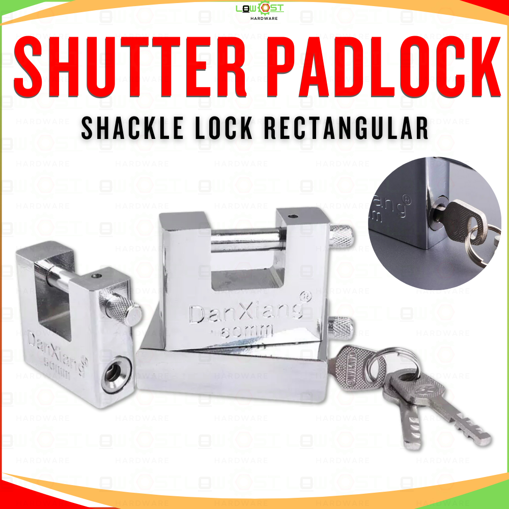 Shutter Padlock Heavy Duty Anti Rust Fire High Security With Multiple ...