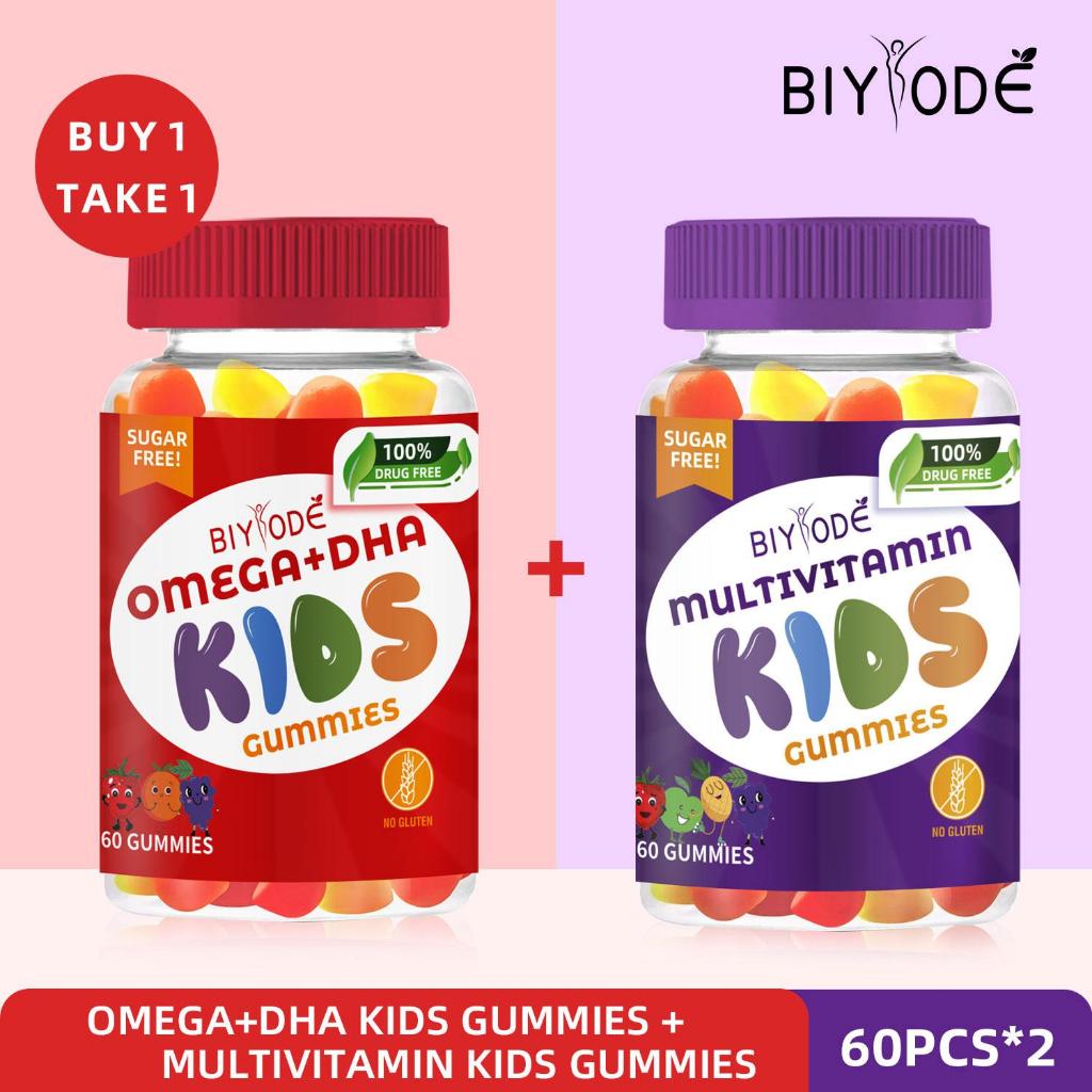 BIYODE Kids Multivitamin Vitamins Gummies Helps Height Growth ...