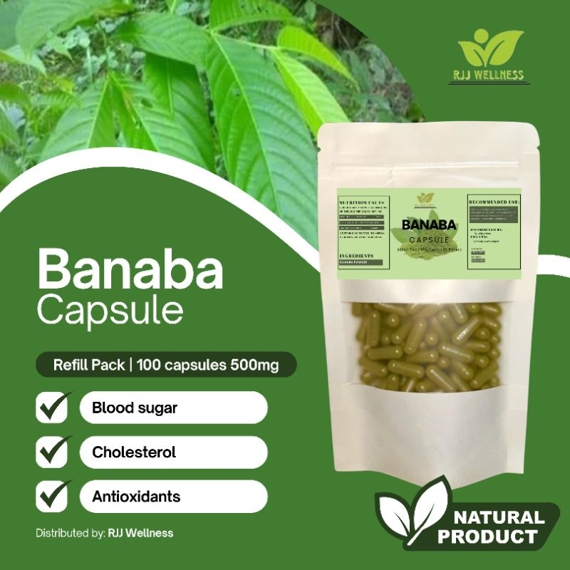 Banaba Capsule Refill Pack 500mg/100 Capsule | Shopee Philippines