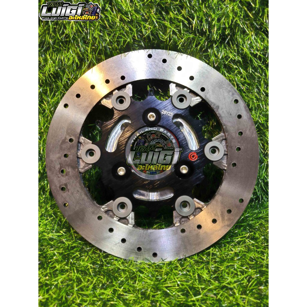 CNC 220MM VENTILATED DISC WITH ADAPTOR 4HOLES RAIDER / MIO / BEAT ...