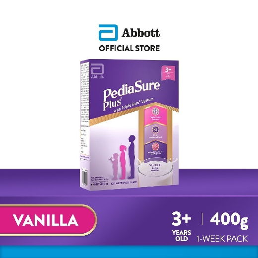 Pediasure Plus 3+ Vanilla 400g for Kids Above 3 Years Old Powdered Milk ...
