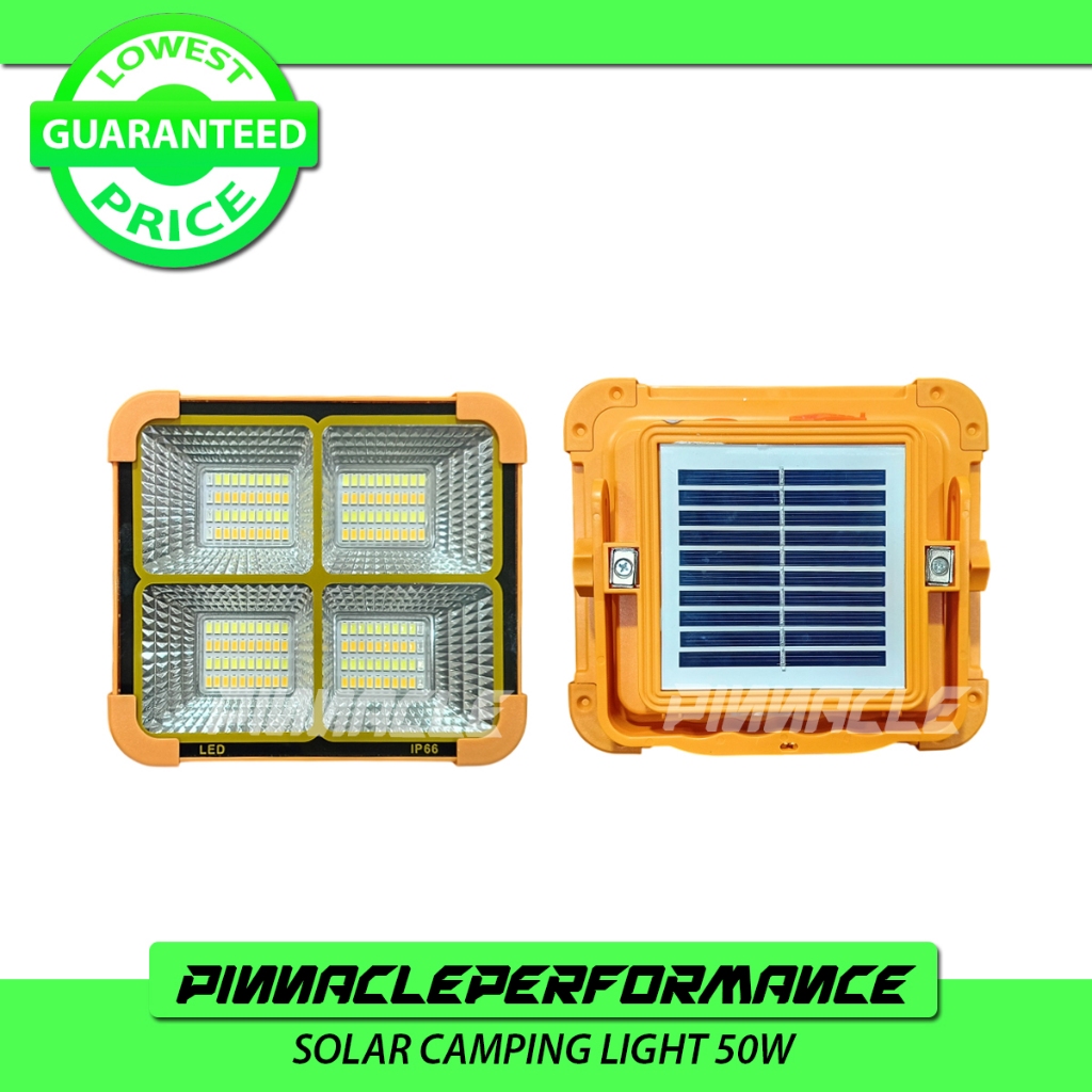 BRAND NEW IP66 SOLAR CAMPING LIGHT 50W | Shopee Philippines