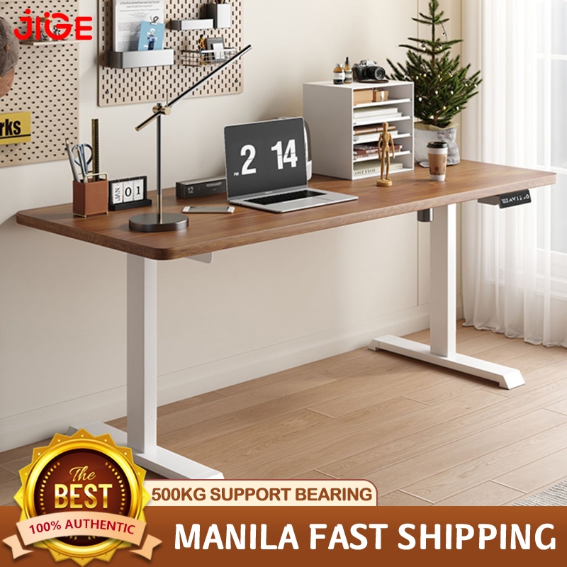 100/120/140CM Automatic Electric Lift Table Height Adjustable Study ...