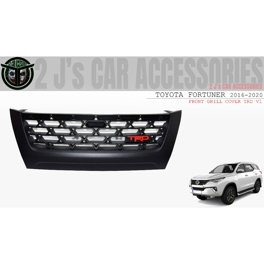 TOYOTA FORTUNER 2016 TO 2020 FRONT GRILL WITH TRD RED / FRONT GRILL ...