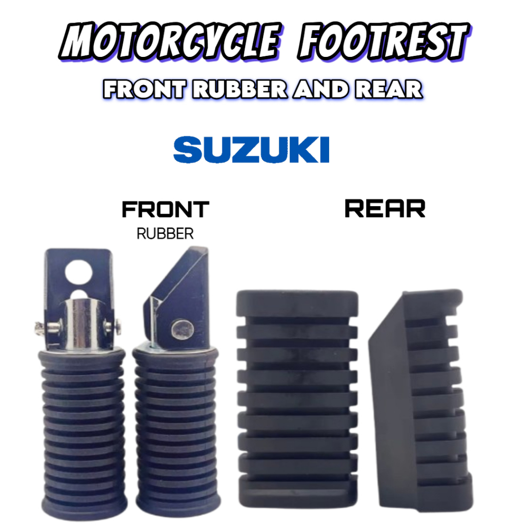 SUZUKI SMASH 115 FI - Motorcycle FOOTREST Rubber Front And Rear High ...