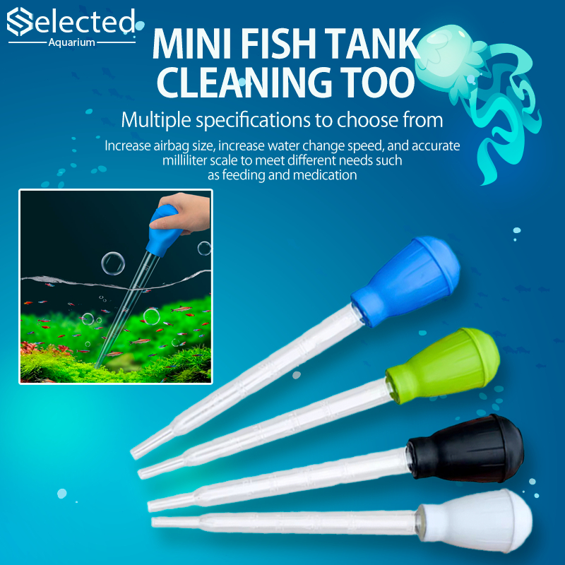 Aquarium Clean Tool 30ml Fish Tank Cleaning Waste Remover Chicken ...