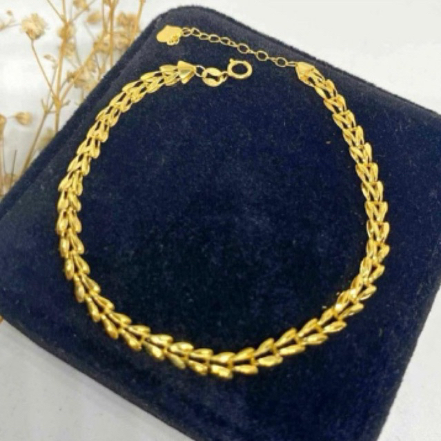 gold18k Palay bracelet adjustable to 7.5” (marengjenn) | Shopee Philippines