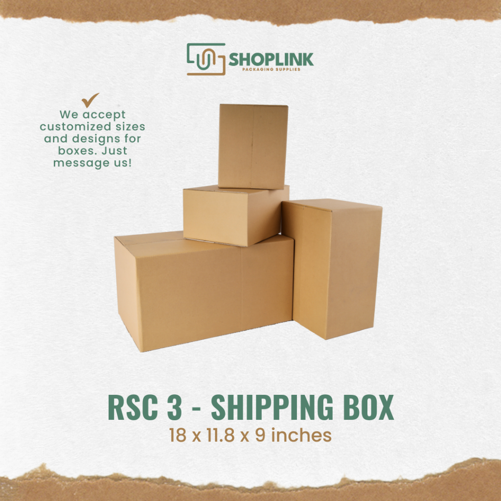 Corrugated RSC Shipping Box Packaging | Brown Kraft | No print | JNT ...