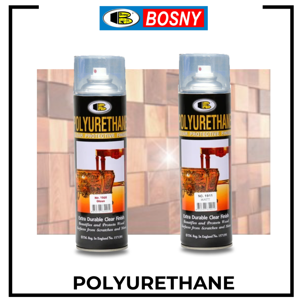 Bosny Spray Paint Polyurethane CLEAR & MATTE | Shopee Philippines