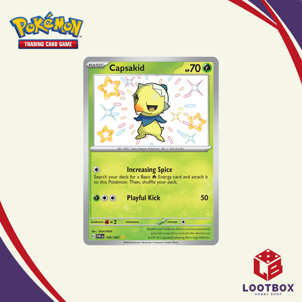 Pokemon Card Game: Capsakid (Shiny Rare) - Paldean Fates | Shopee ...