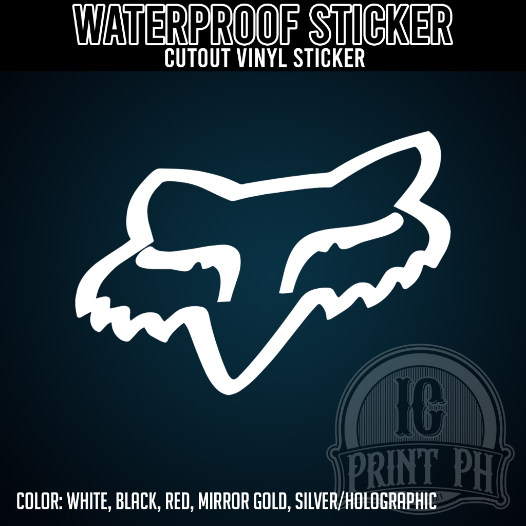 FOX RACING Logo v2 Cutout Vinyl Sticker / Decal, Waterproof | Shopee ...