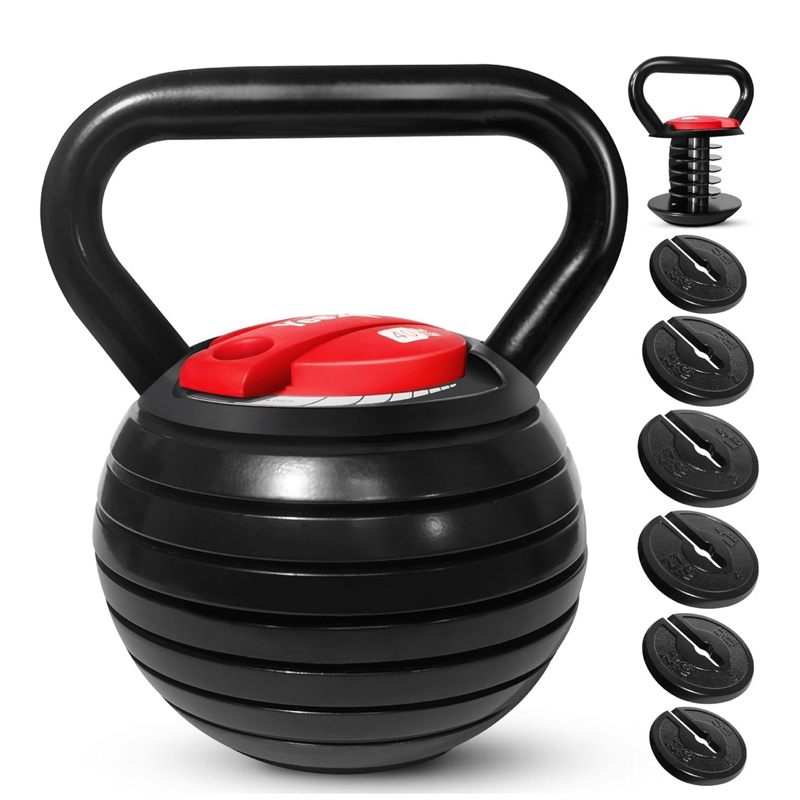 40LB Adjustable Kettlebell, Kettle Grip, Kettlebell Handle, Convert to ...