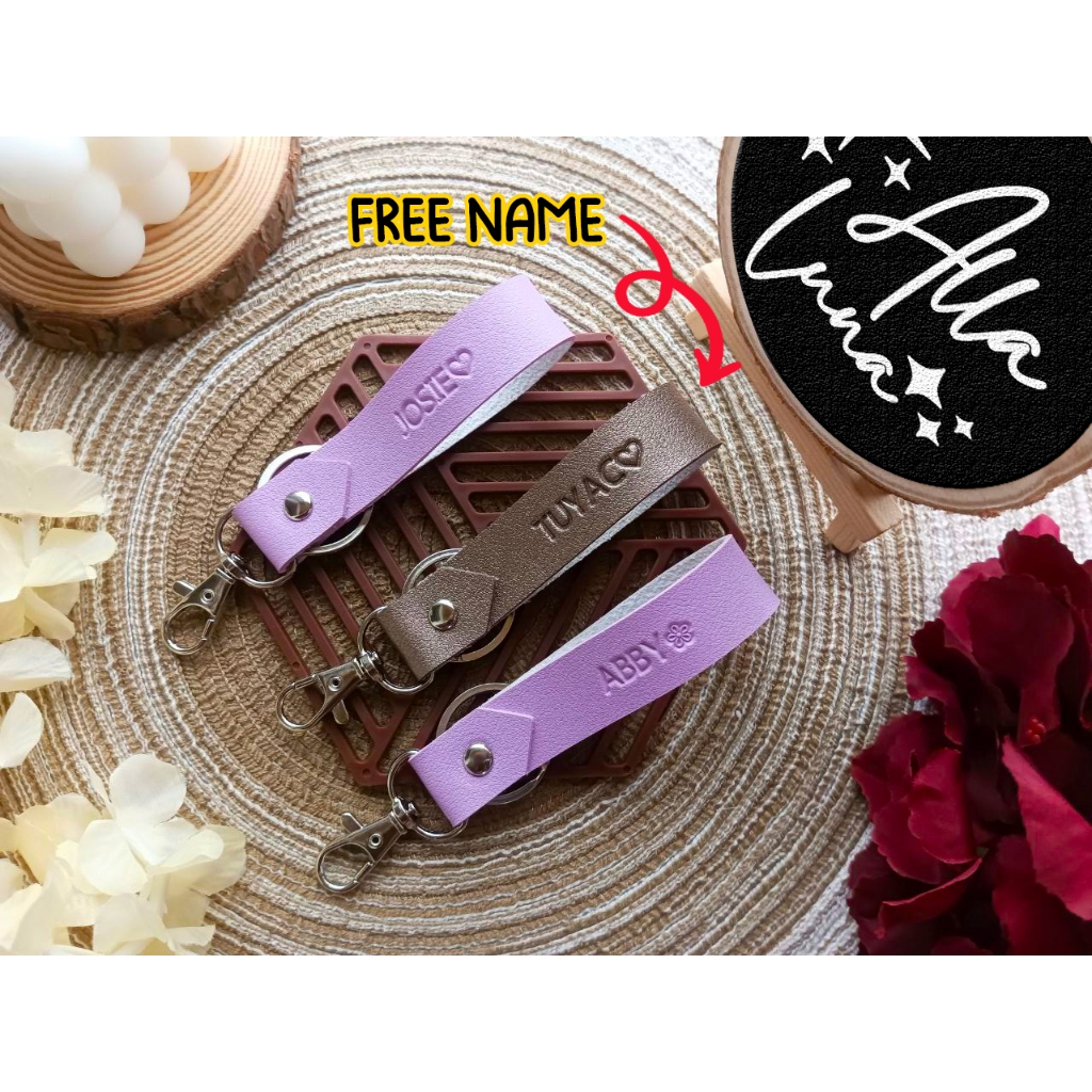 Keychain / Keyholder ARROW - FREE Name Personalized SUEDE Faux Phone ...