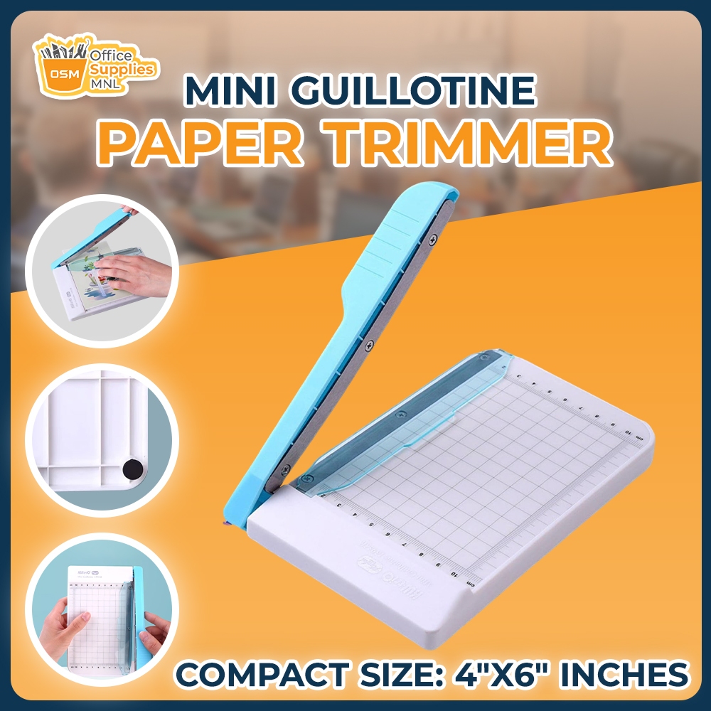 Mini 4"x6" Guillotine Paper Trimmer Photo Paper Cutter for Office ...