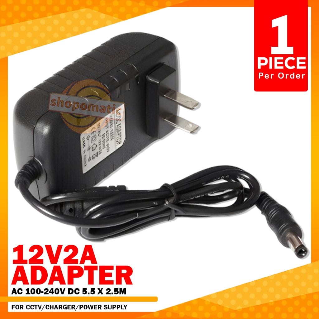 12V 2A Universal AC To DC Adapter Power Supply Adaptor For CCTV ...